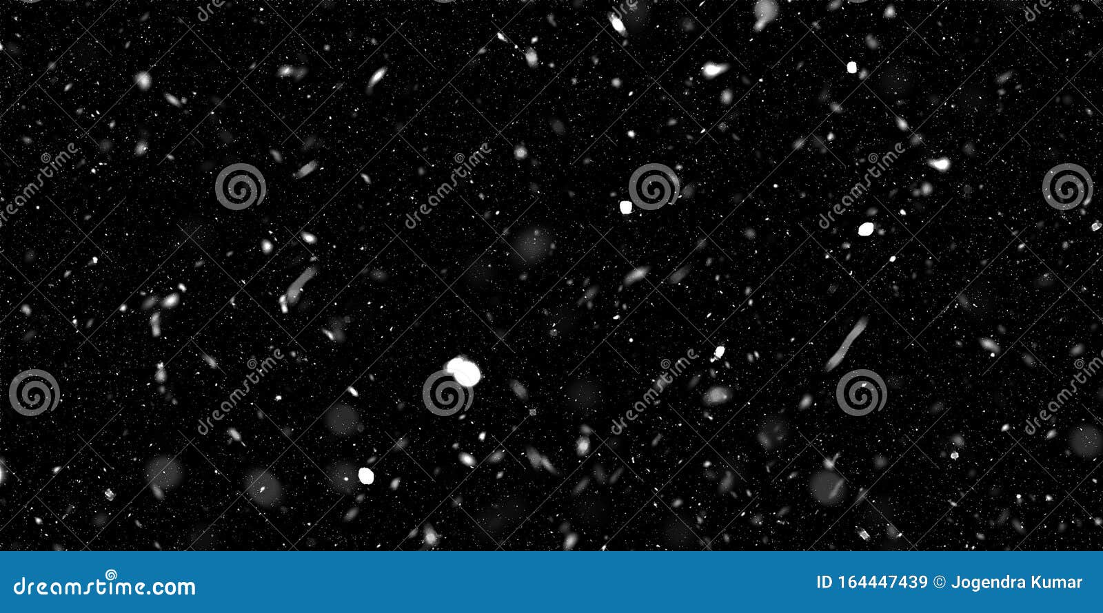 Snow Falling with Black Background Stock Illustration - Illustration of ...