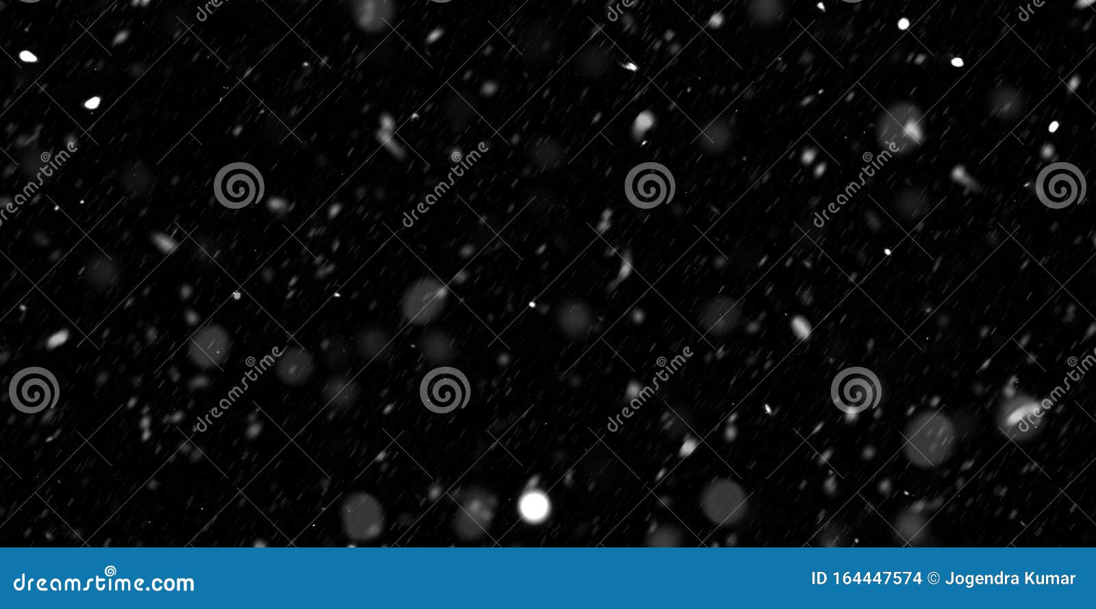 Snow Falling with Black Background Stock Illustration - Illustration of ...