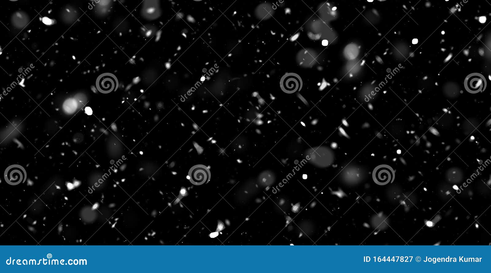 Snow Falling with Black Background Stock Illustration - Illustration of ...