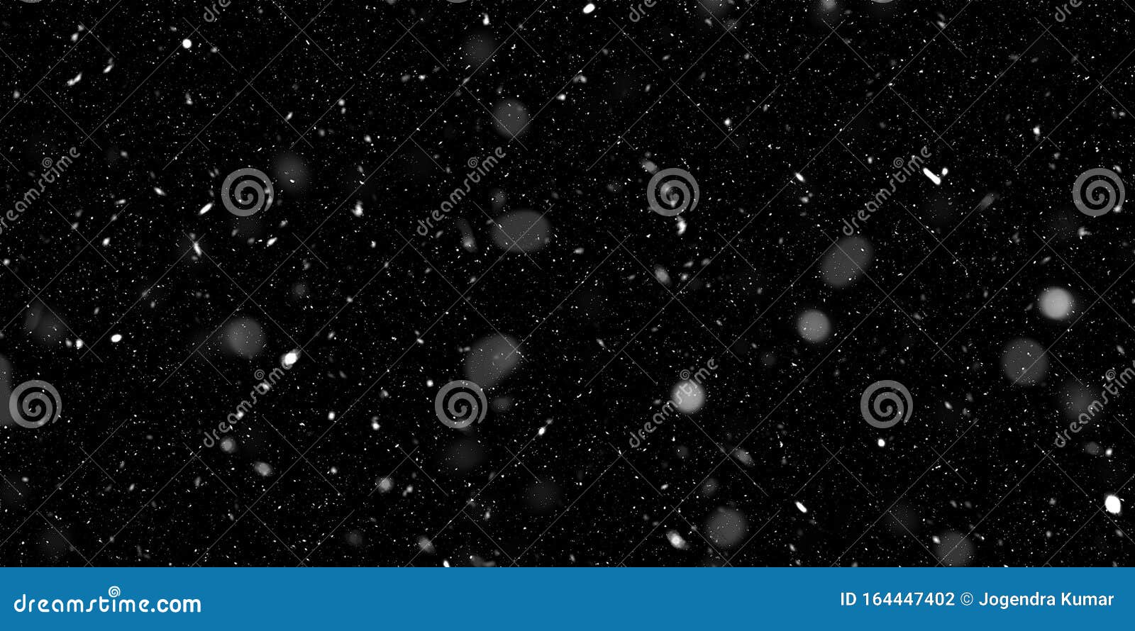 Snow Falling with Black Background Stock Illustration - Illustration of ...