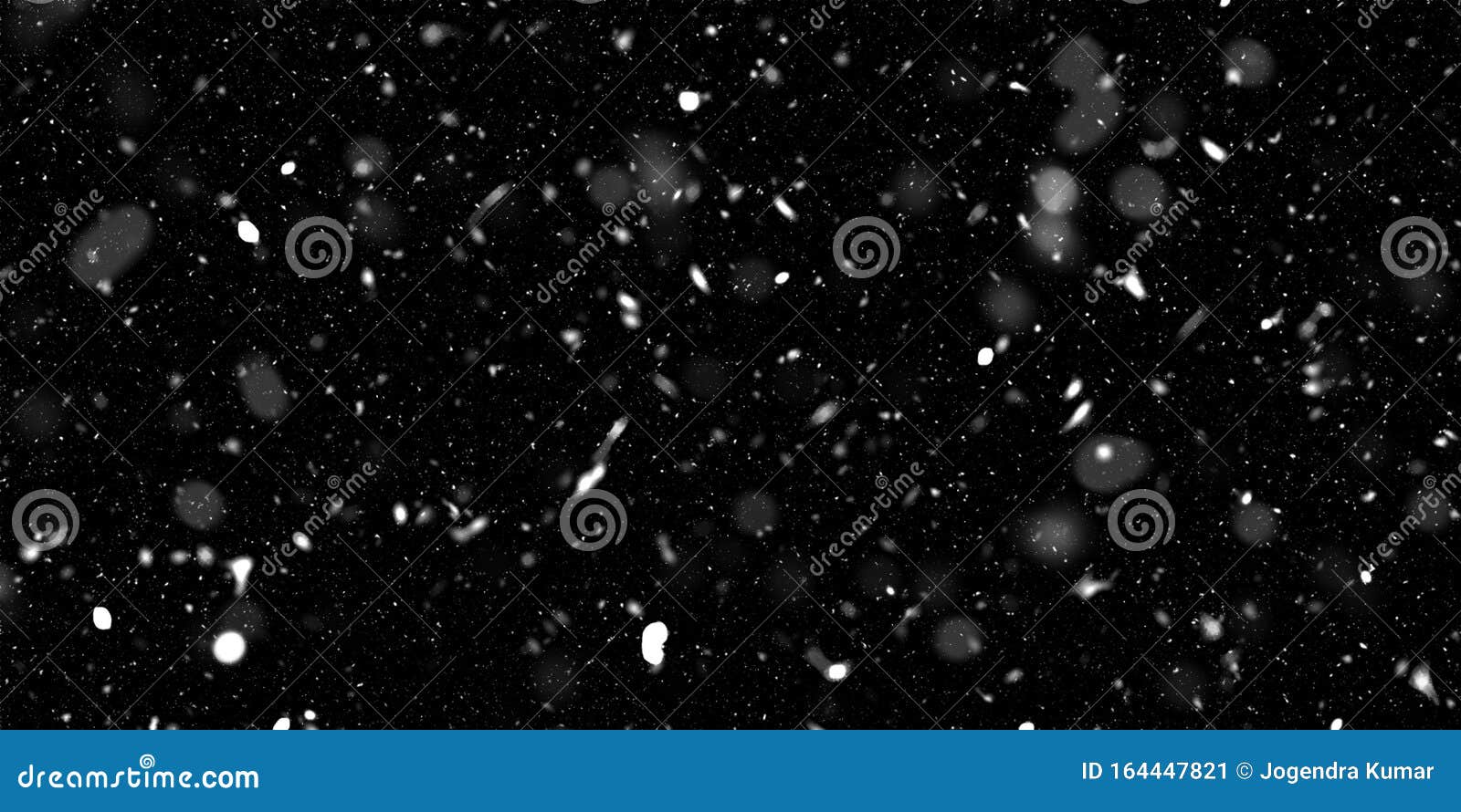 Snow Falling with Black Background Stock Illustration - Illustration of ...