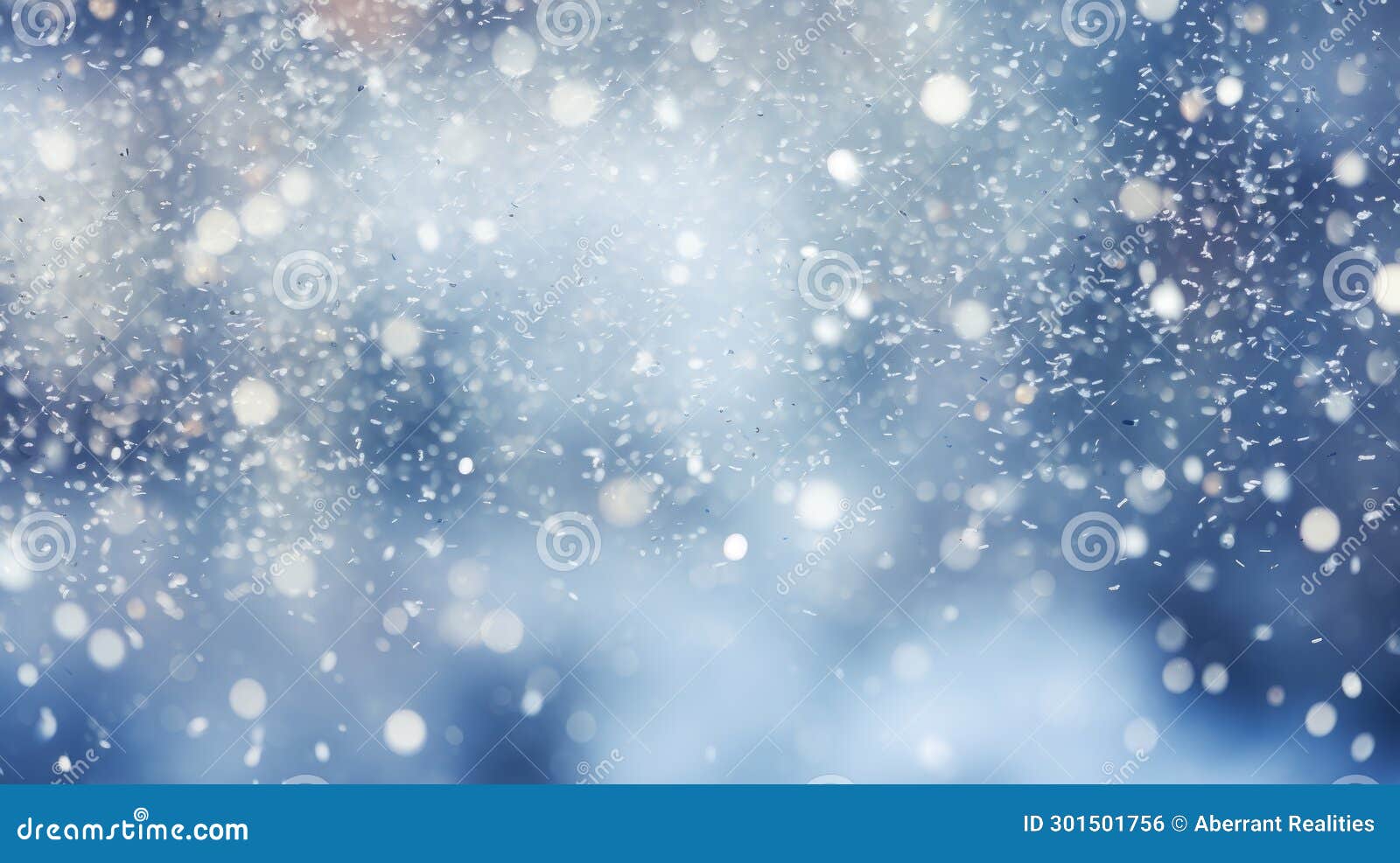 Snow Falling on a Blue Background Stock Illustration - Illustration of ...
