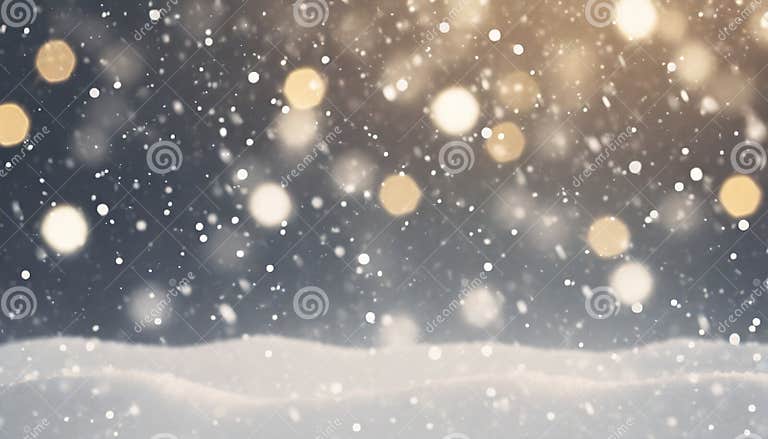 The Snow is Falling, Blurry Background Stock Illustration ...