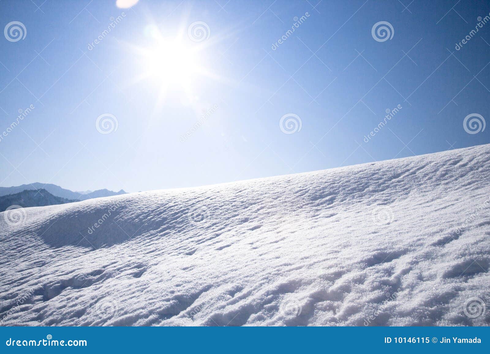 Snow field stock image. Image of cover, outdoor, sunny - 10146115