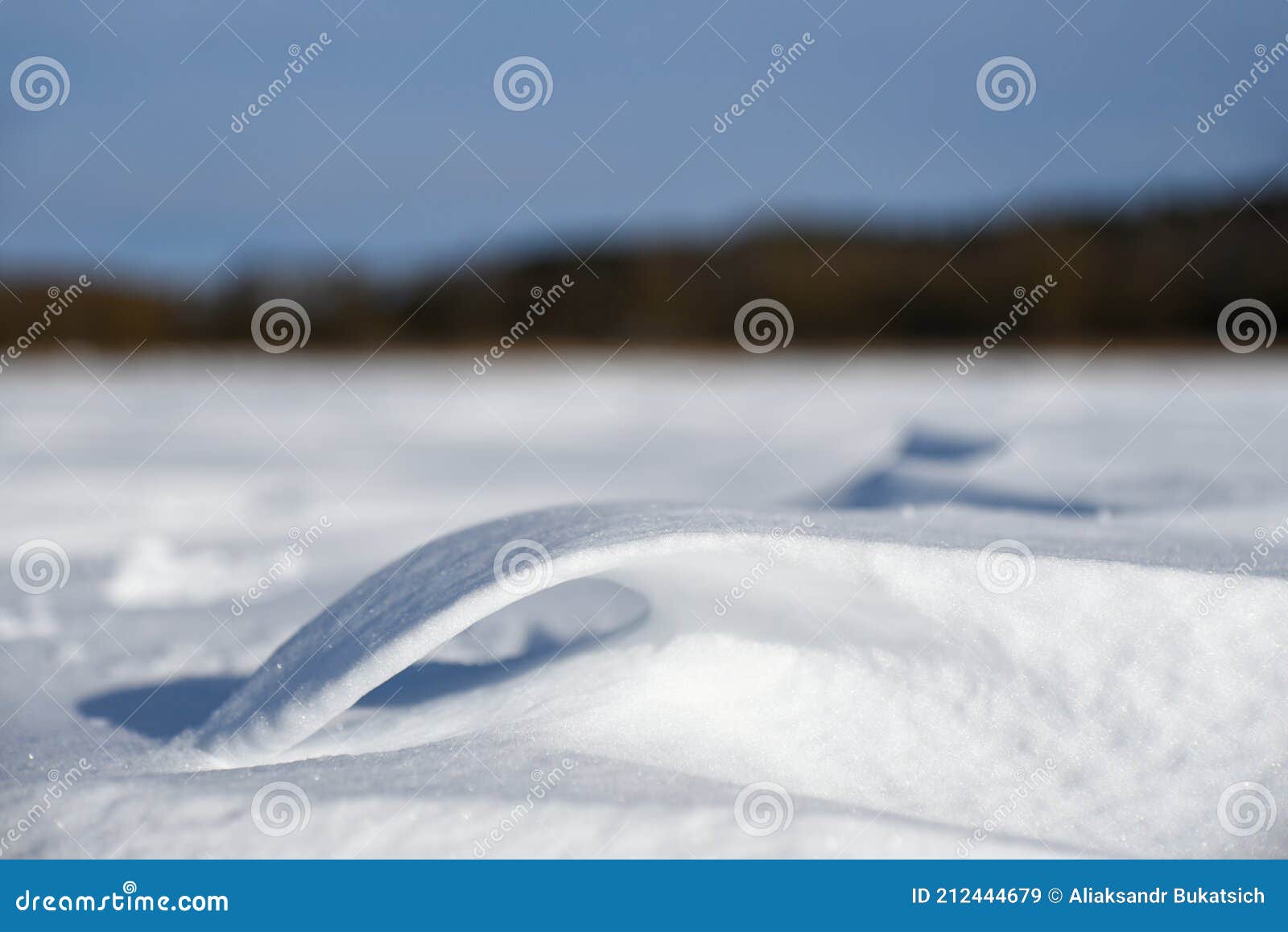 Snow Figure from the Wind on the Plain Stock Image - Image of ...