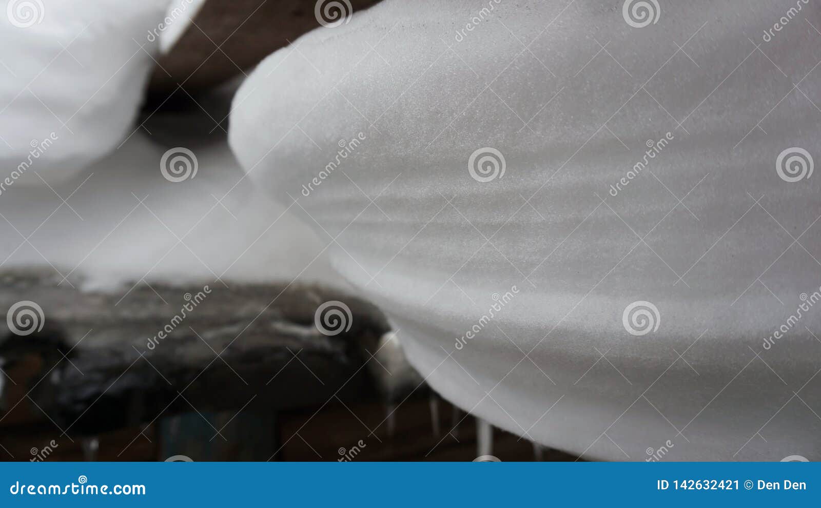 Snow Figures Created by Nature and Wind Stock Image - Image of absract ...