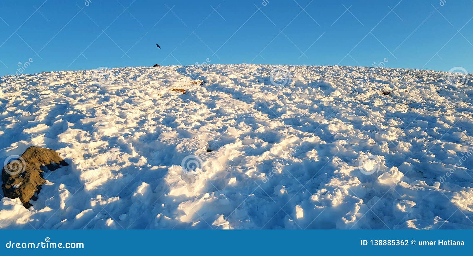 Snow filled mountain stock photo. Image of look, mountains - 138885362
