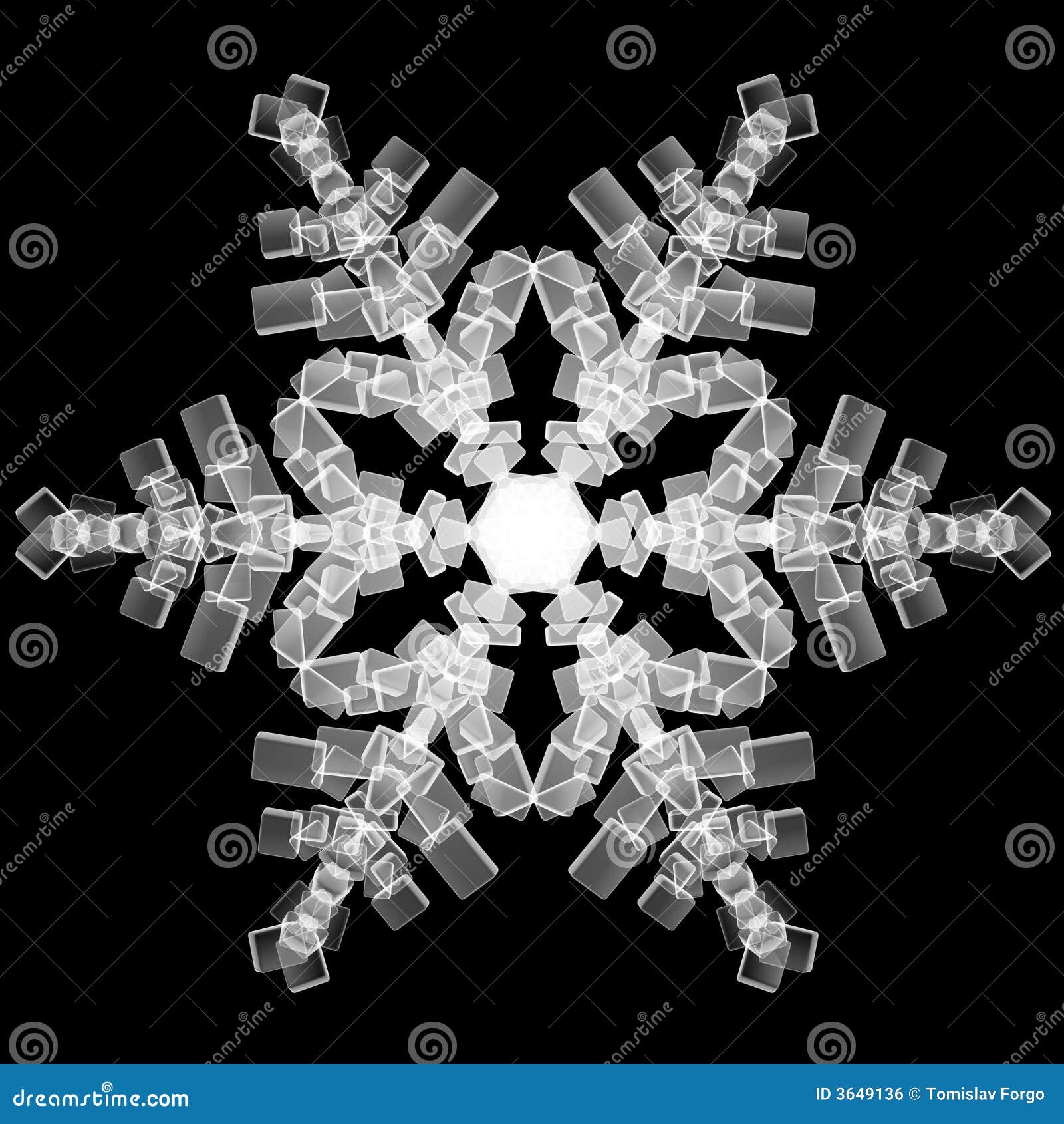 Snow Flake stock photo. Image of season, digital, seasonal - 3649136