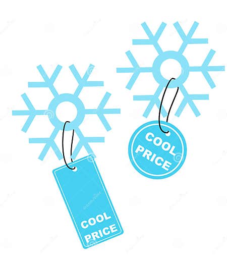 Snow Flake with COOL PRICE Lab Stock Vector - Illustration of promotion ...