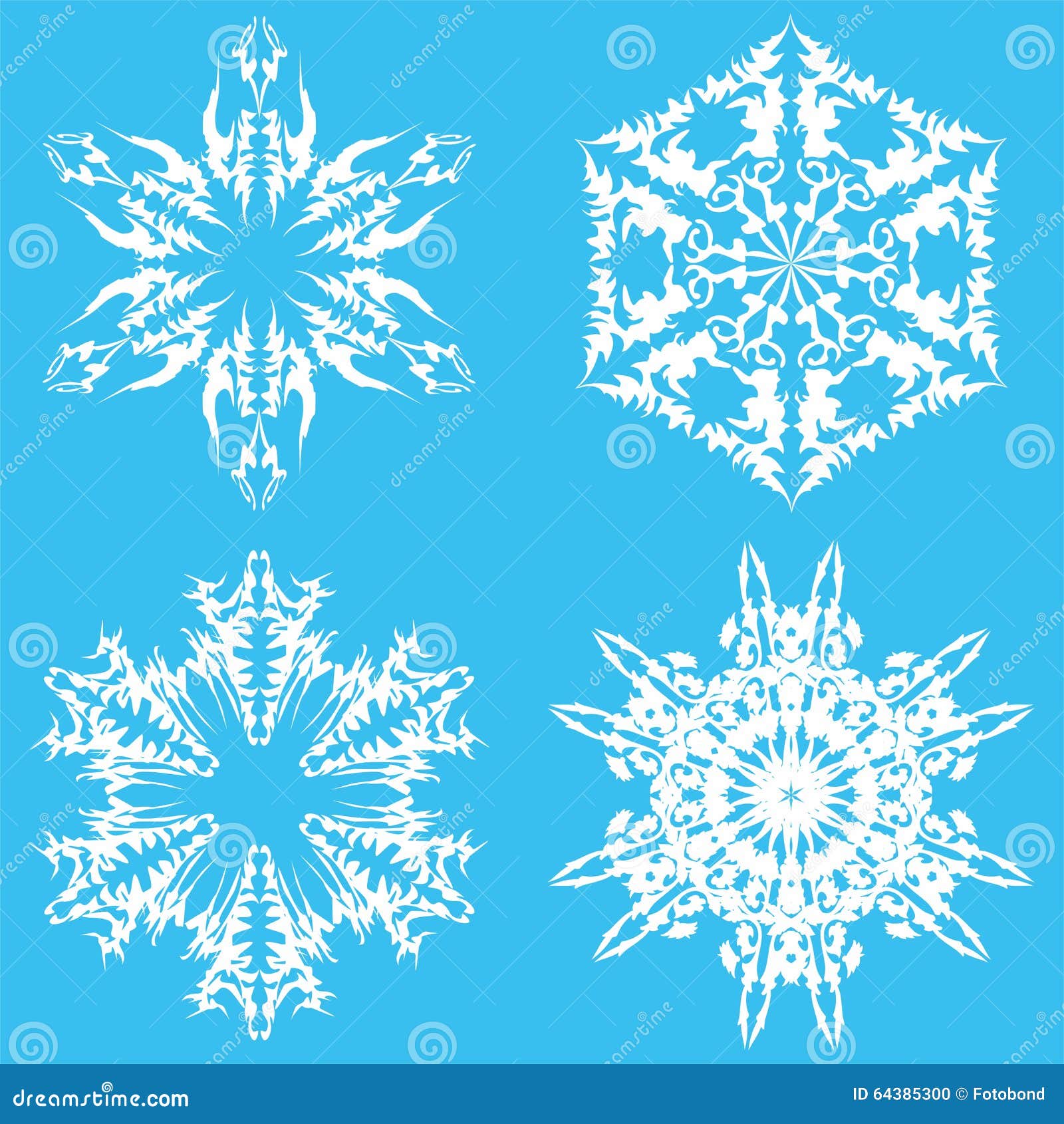 Snow flake stock vector. Illustration of decoration, floral - 64385300