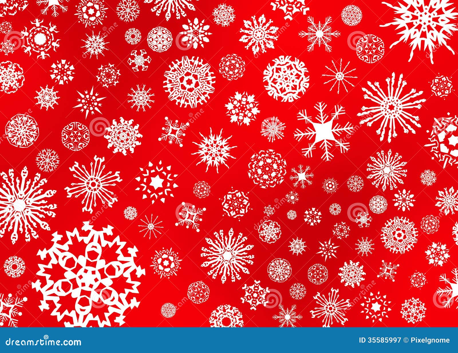 Snow Flake Illustration on Red Stock Illustration - Illustration of ...