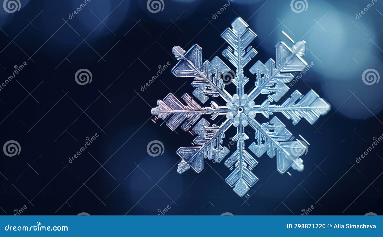 Snow Flake Macro. Generative Ai Stock Photo - Image of frost, frosty ...