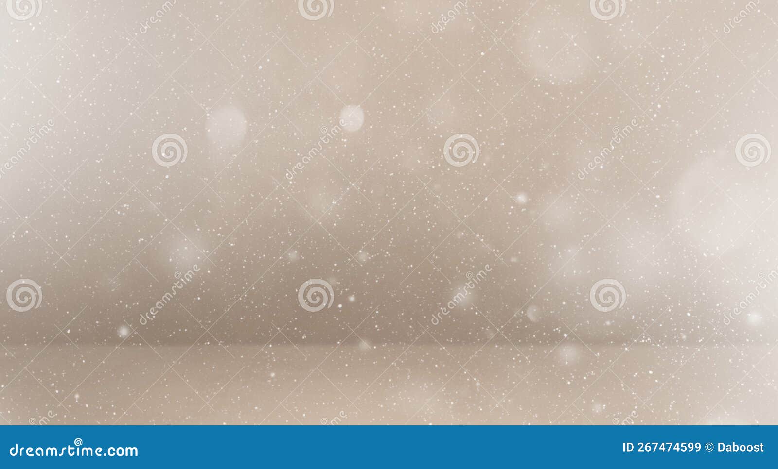 Snow Flake Particles on Beige Background Stock Image - Image of ...