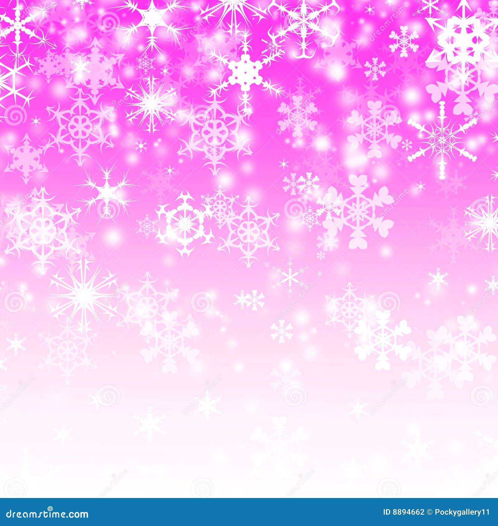 Pink Snow Background