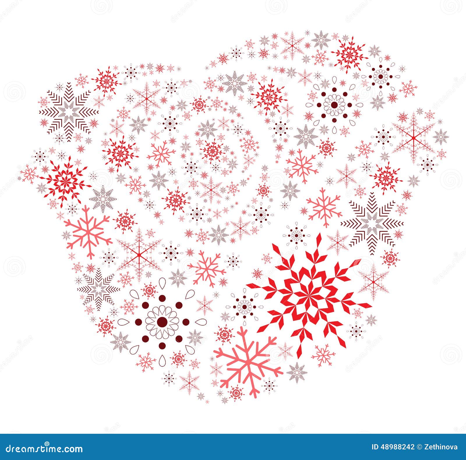 Snow Flake Rose stock illustration. Illustration of seasonal - 48988242