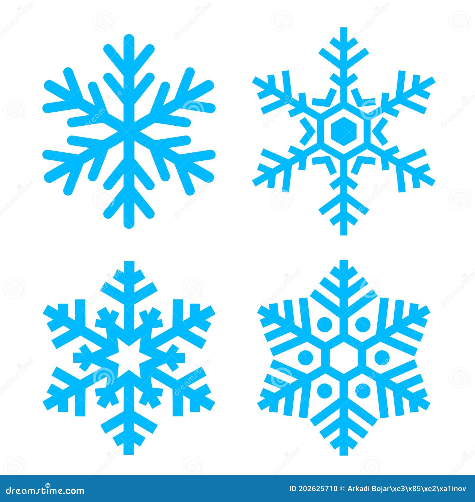 Snow flake vector icon stock vector. Illustration of crystal - 202625710