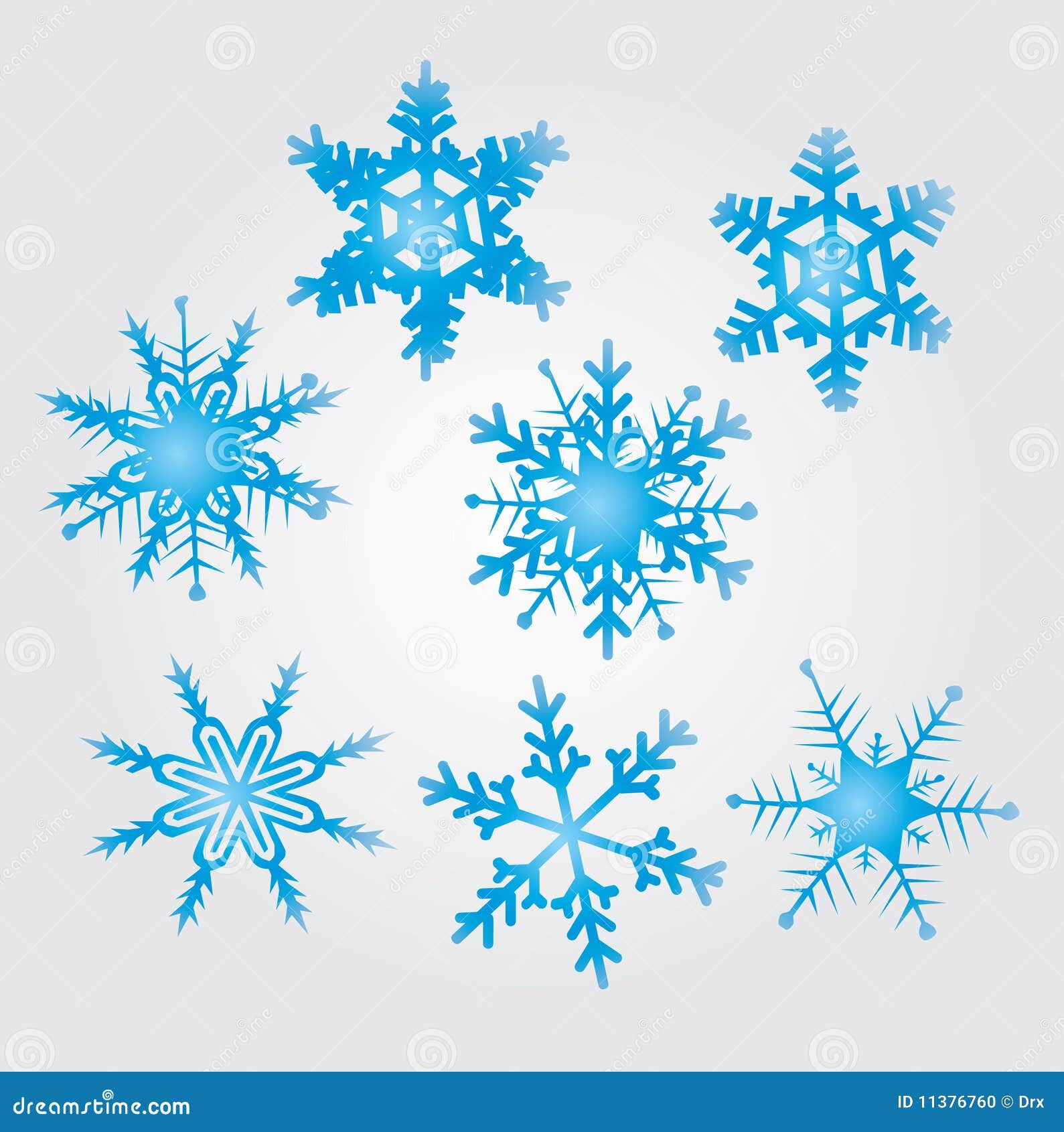 Snow flakes stock vector. Illustration of december, crystal - 11376760