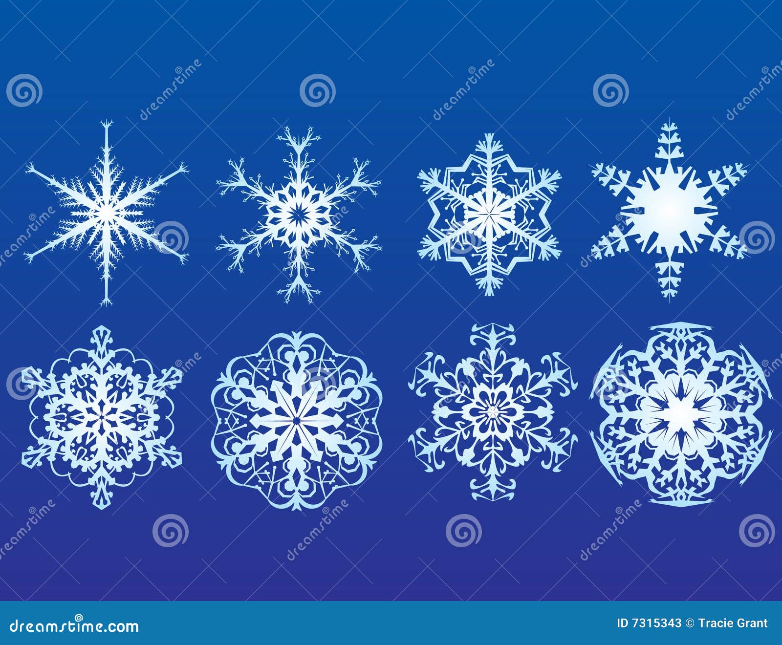 Snow Flakes stock illustration. Illustration of flakes - 7315343