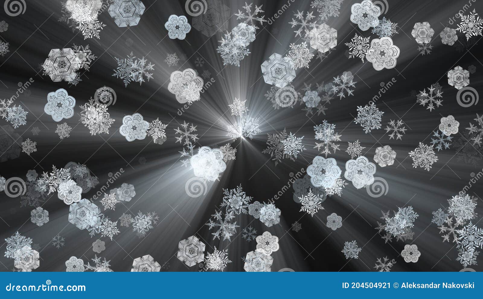 Snow Flakes Abstract Backgrounds Stock Illustration - Illustration of ...