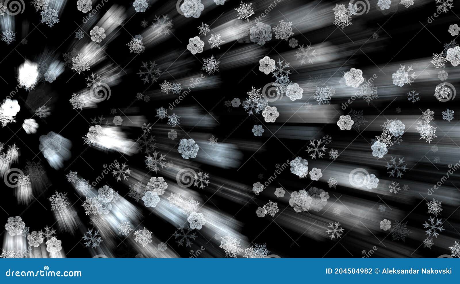 Snow Flakes Abstract Backgrounds Stock Illustration - Illustration of ...