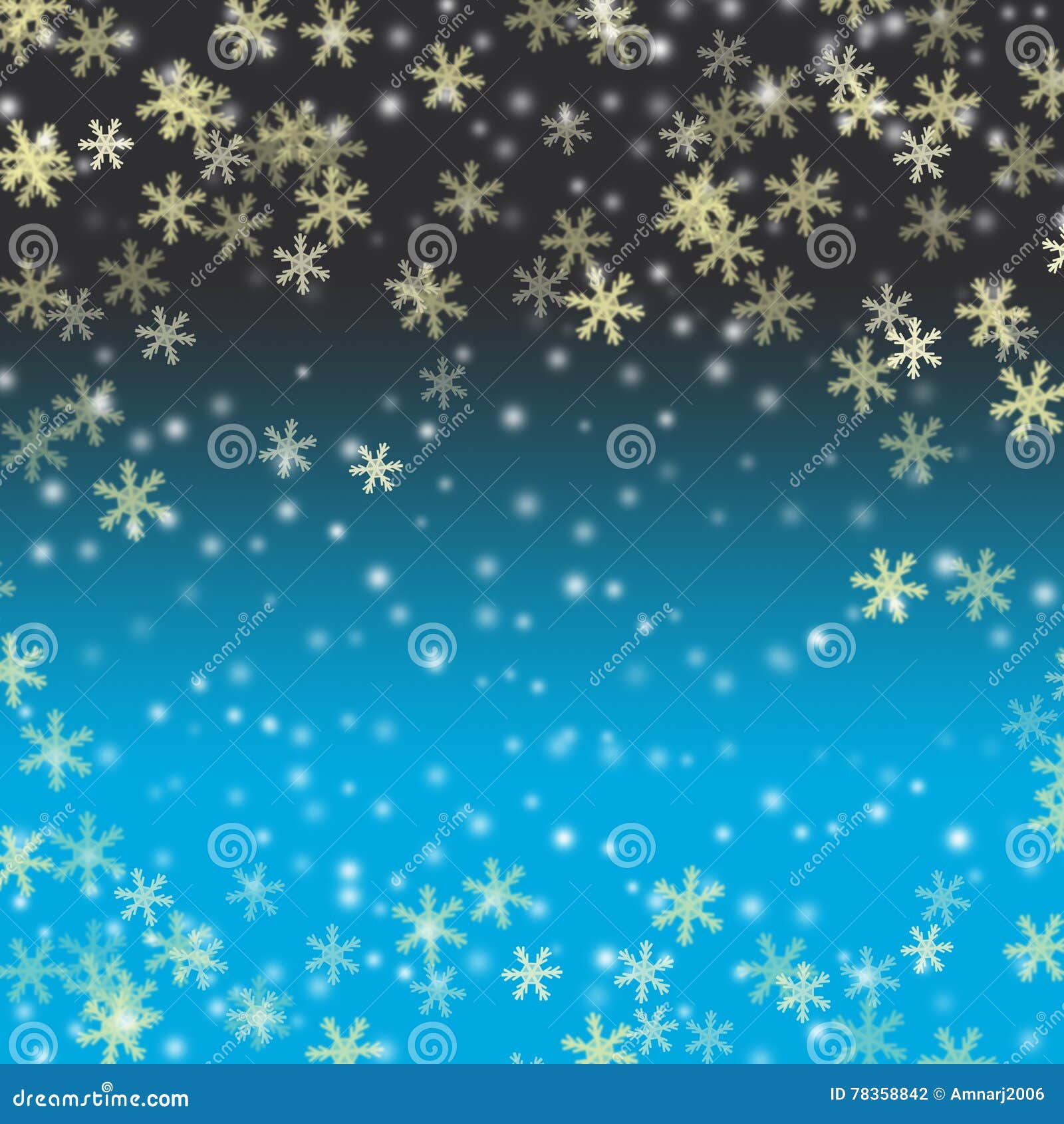 Snow Flakes Abstract Winter Stock Illustration - Illustration of ...