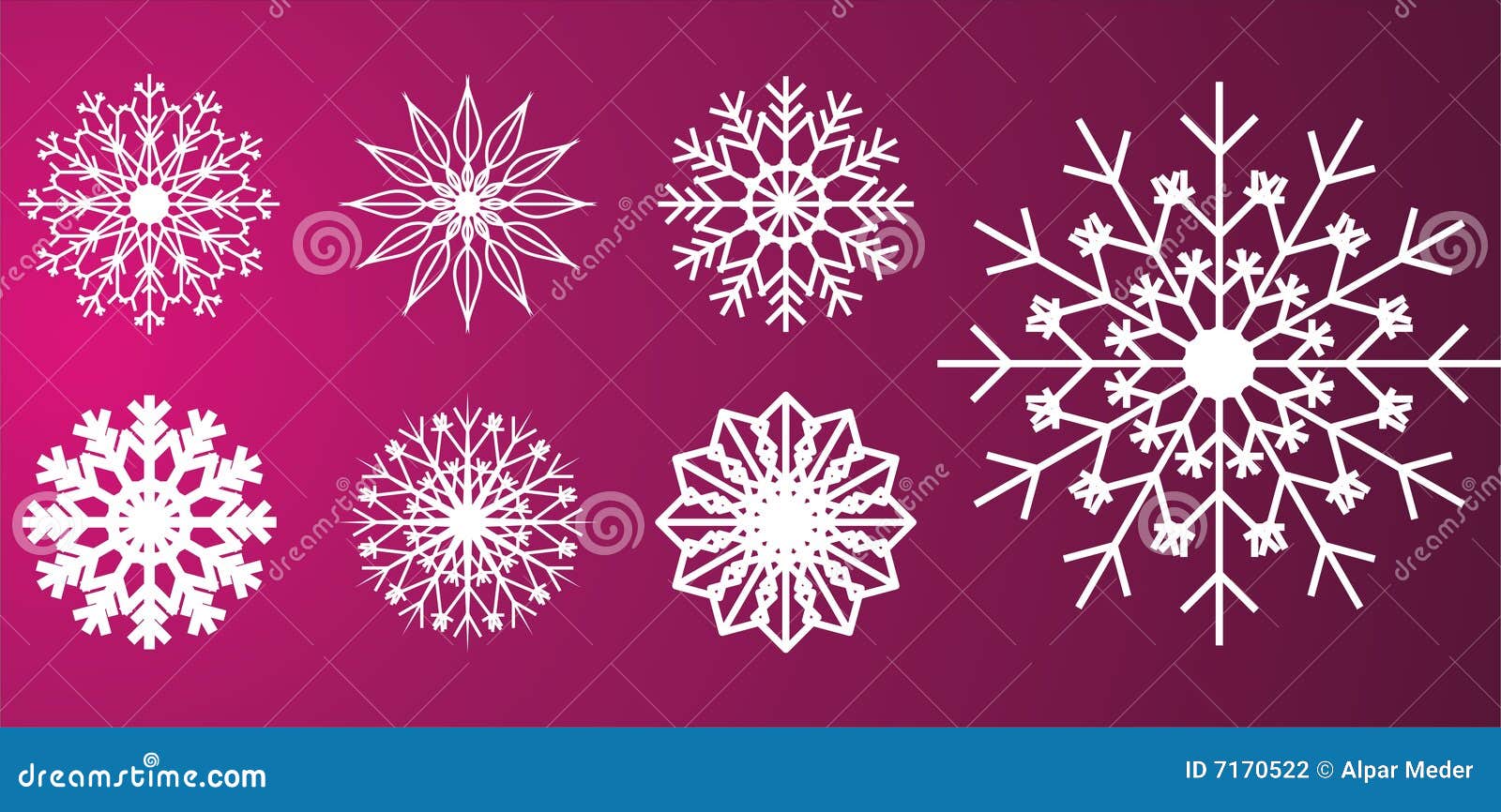 Snow flakes designs stock vector. Illustration of drawing - 7170522