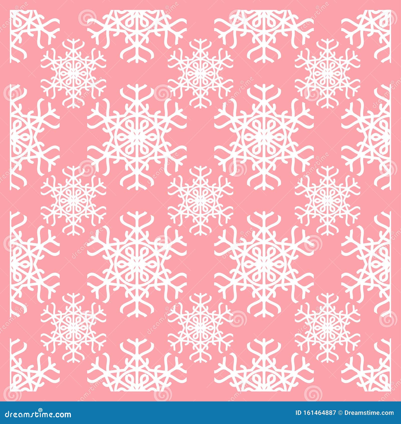 Snow Flakes Seamless Pattern Vector Stock Image - Image of pattern ...