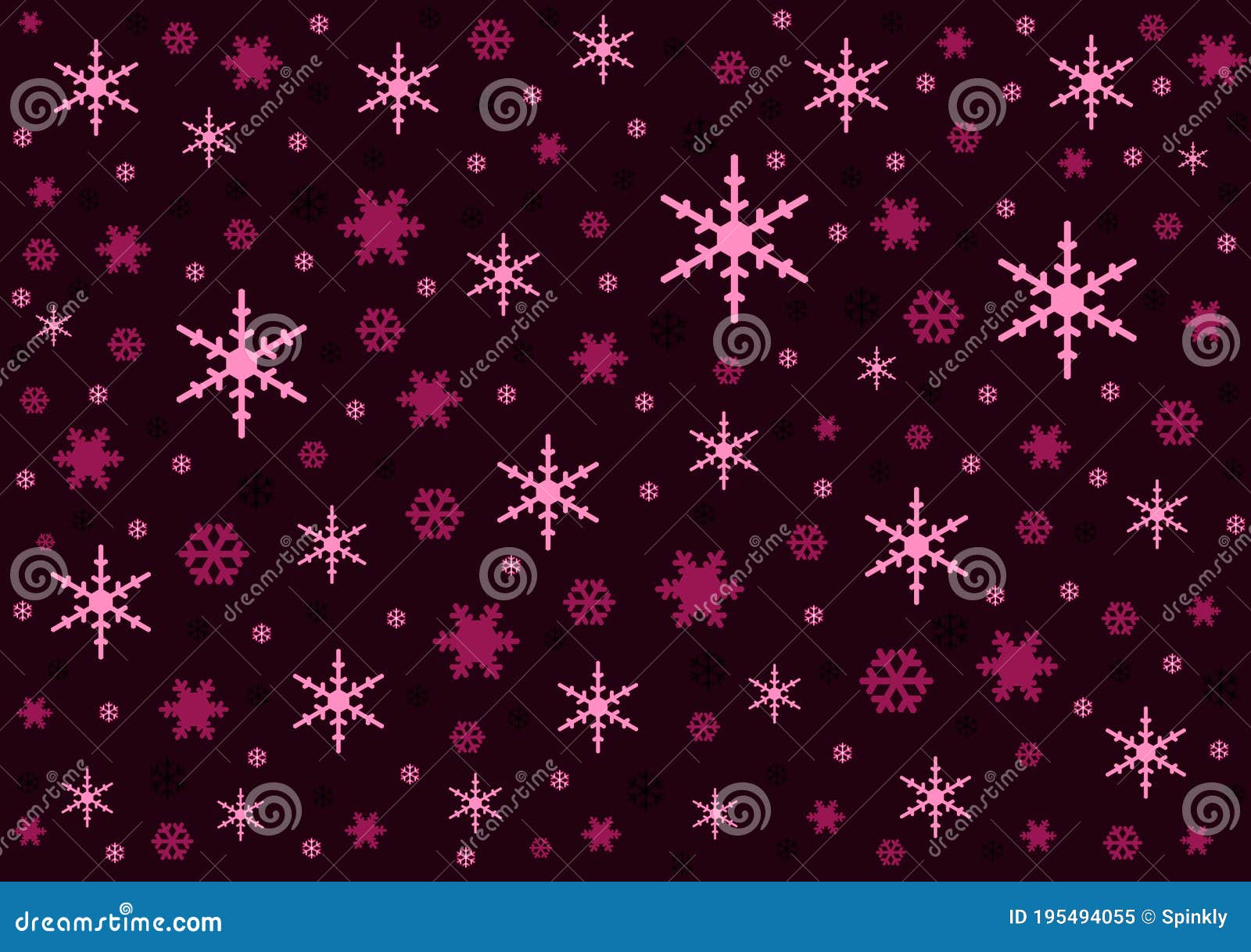 Snow Flakes Shapes Pattern Background for Wallpapers Stock Illustration ...