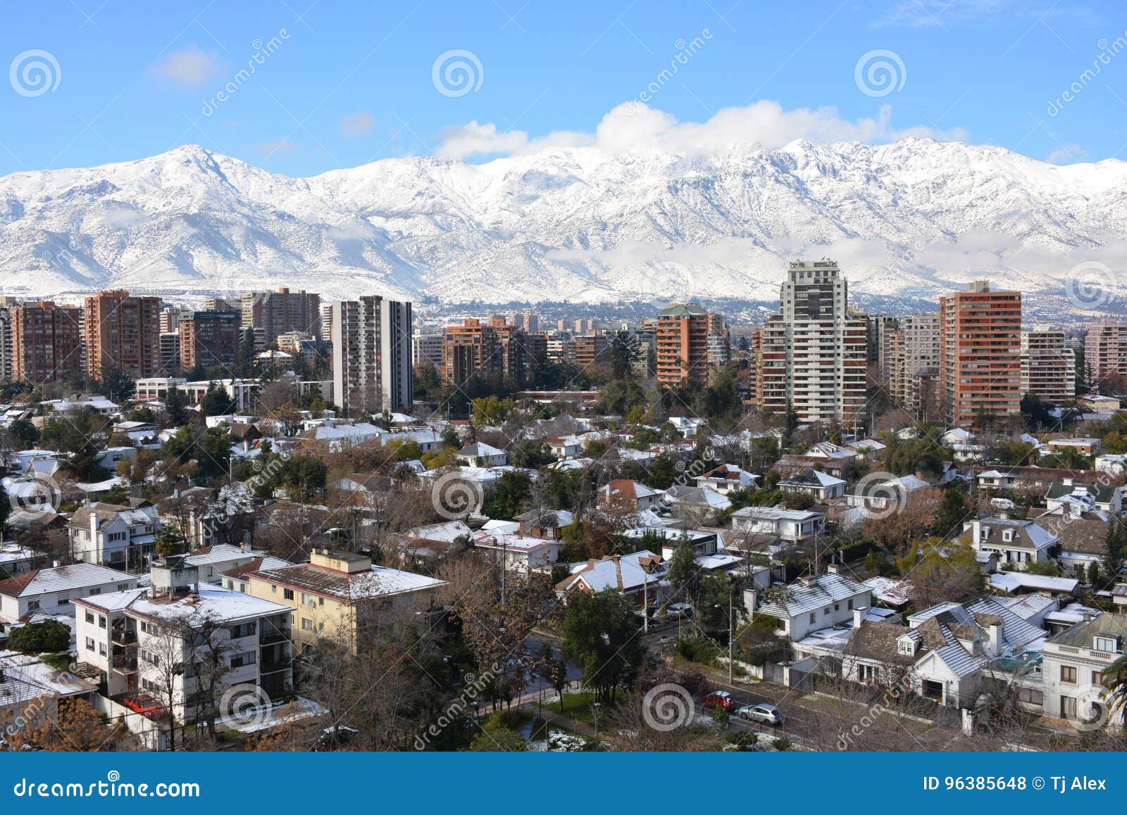 Snow Flakes and Snow Fall in Santiago, Chile Stock Photo - Image of ...