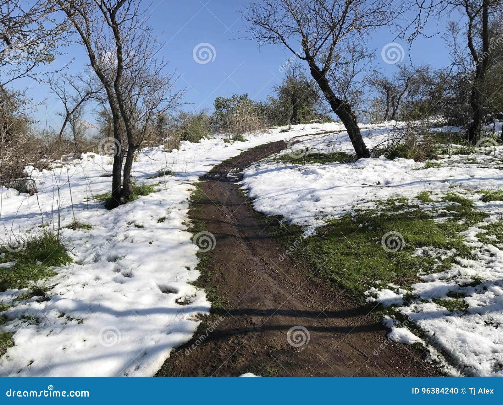 Snow Flakes and Snow Fall in Santiago, Chile Stock Photo - Image of ...