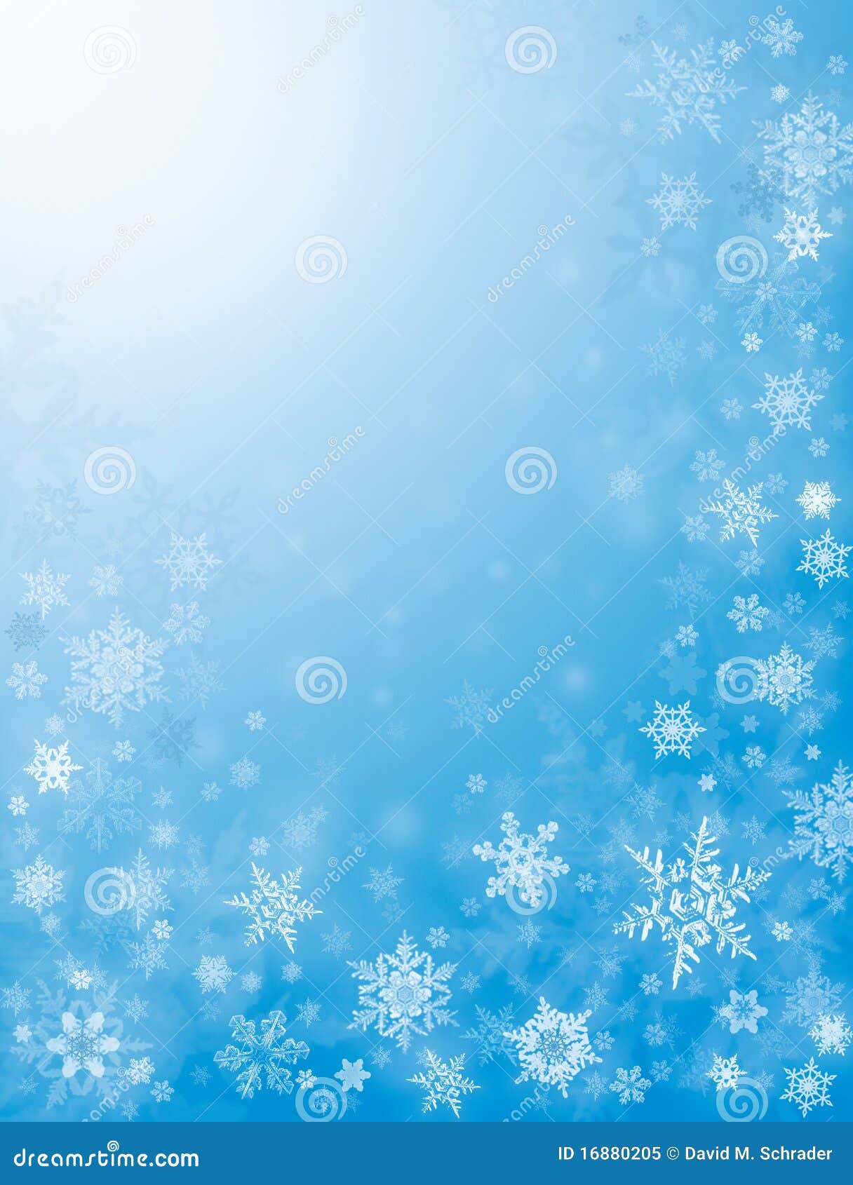 Snow Flurries in Blue stock illustration. Illustration of pattern ...
