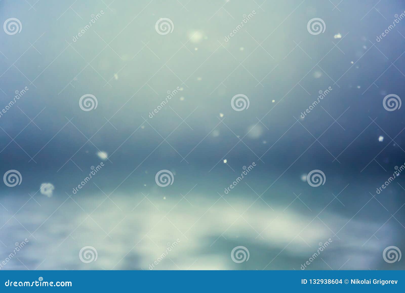 The Snow Flying Over the Sea Stock Photo - Image of christmas, backdrop ...