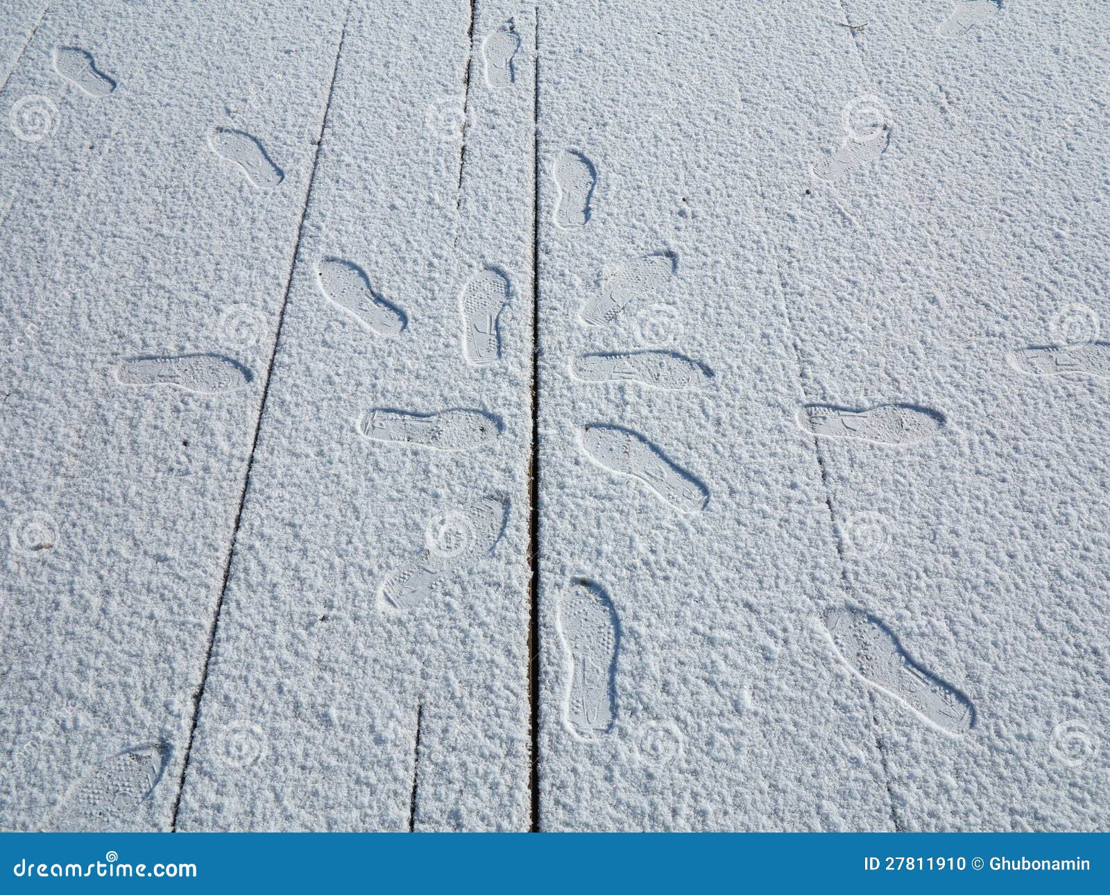Snow footstep stock photo. Image of boot, recreation - 27811910