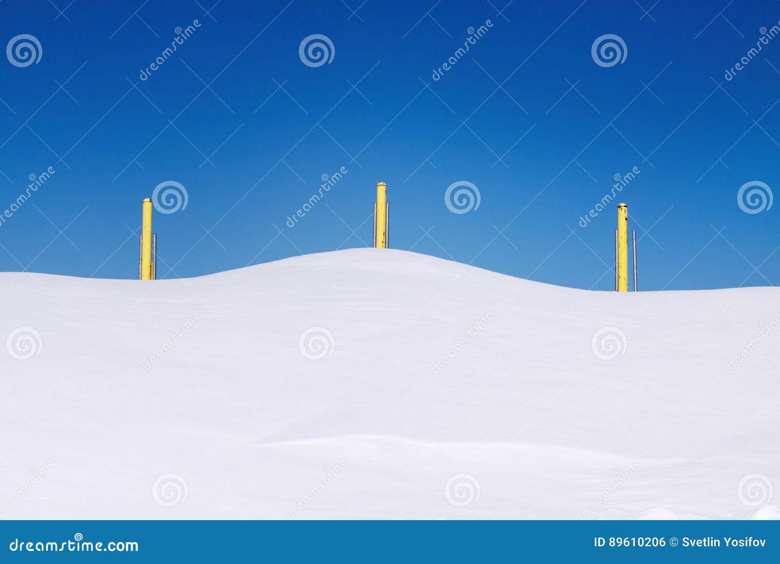 Snow formations. stock photo. Image of drifts, seasonal - 89610206