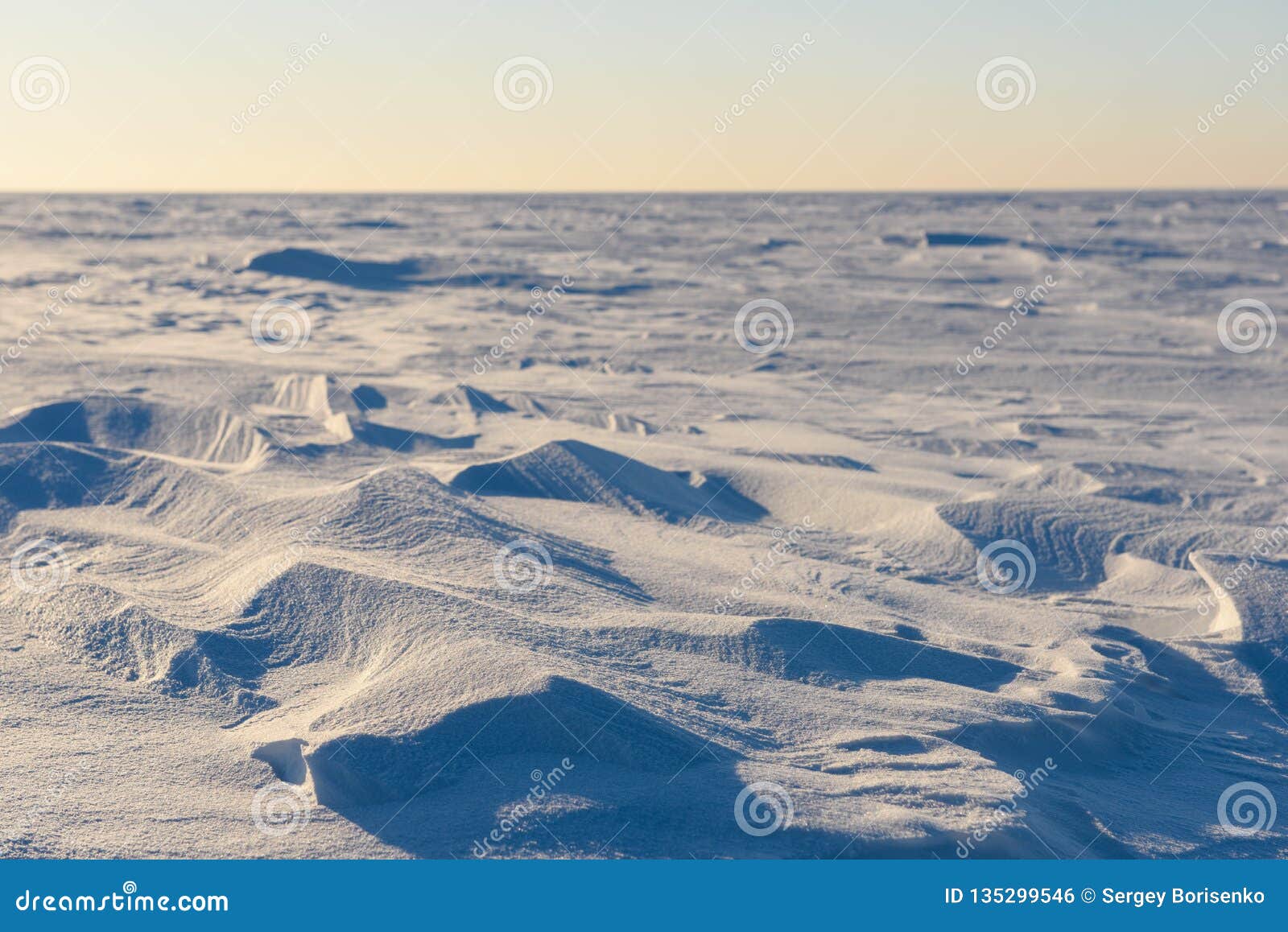 Ice and Snow To the Horizon. Stock Photo - Image of siberia, nature ...