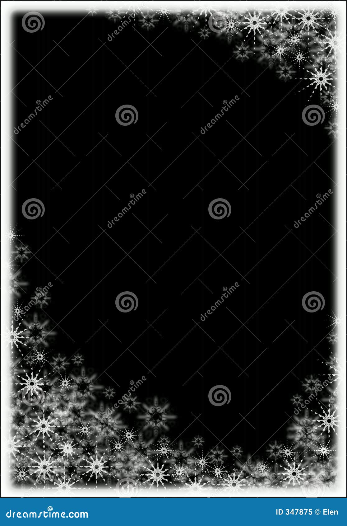 Snow frame stock illustration. Illustration of snow, snowflakes - 347875