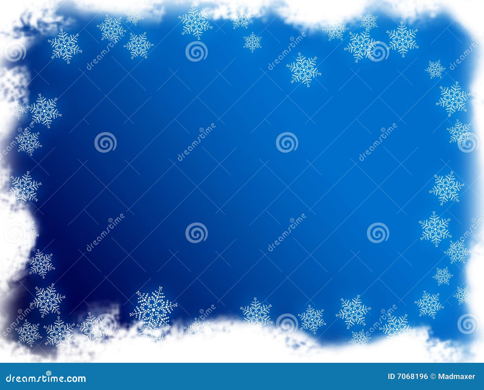 Snow frame stock illustration. Illustration of copy, frame - 7068196
