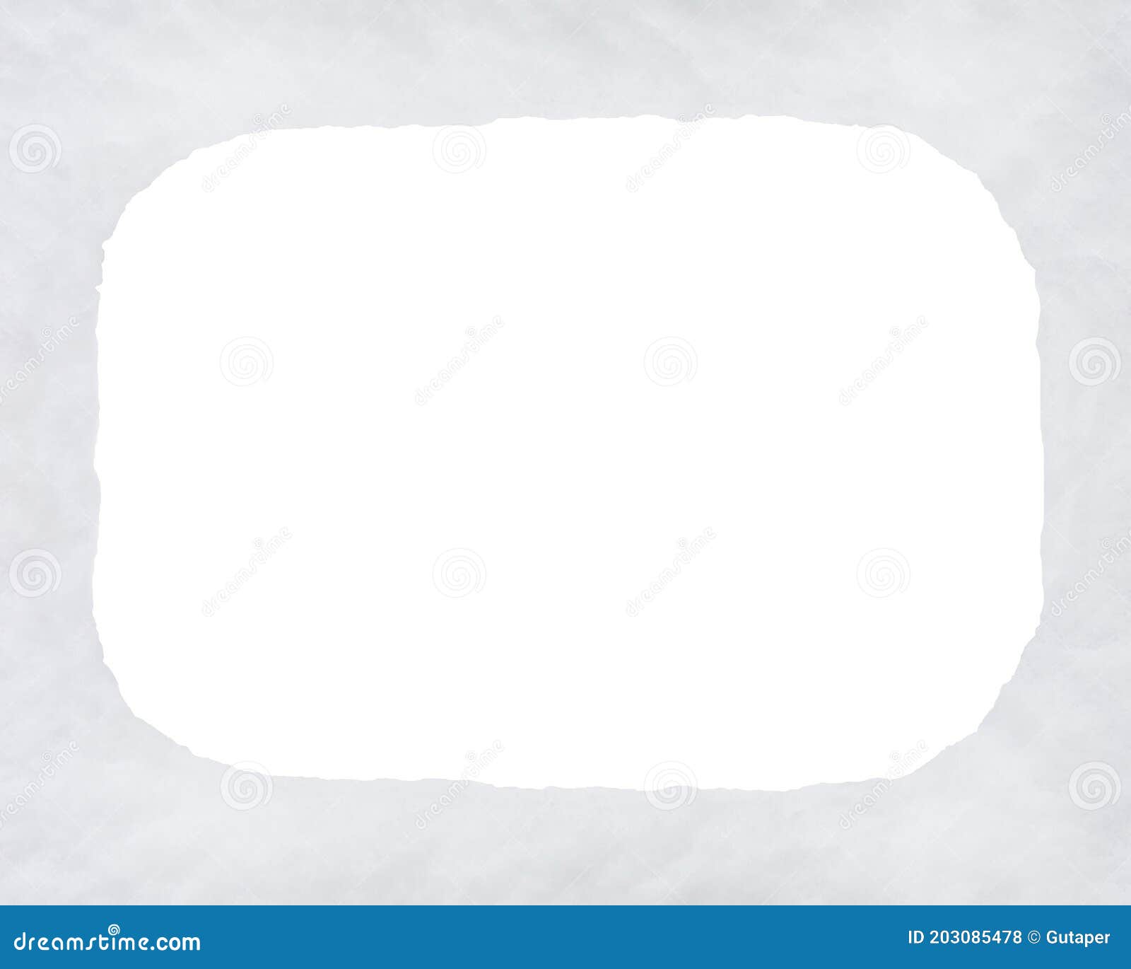 Snow Frame Isolated on a White Background. Stock Photo - Image of ...