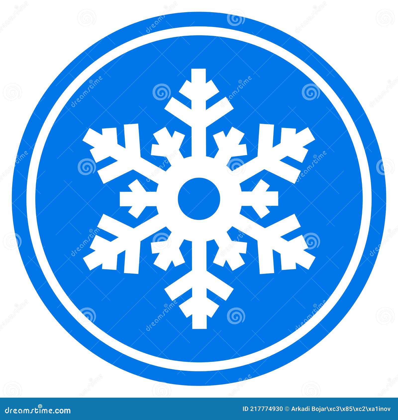 Snow frost vector icon stock vector. Illustration of fabric - 217774930