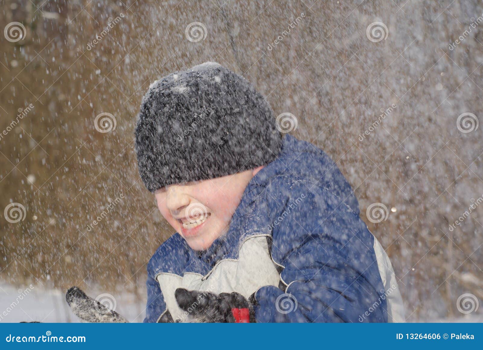 Snow fun stock photo. Image of childhood, playing, walk - 13264606