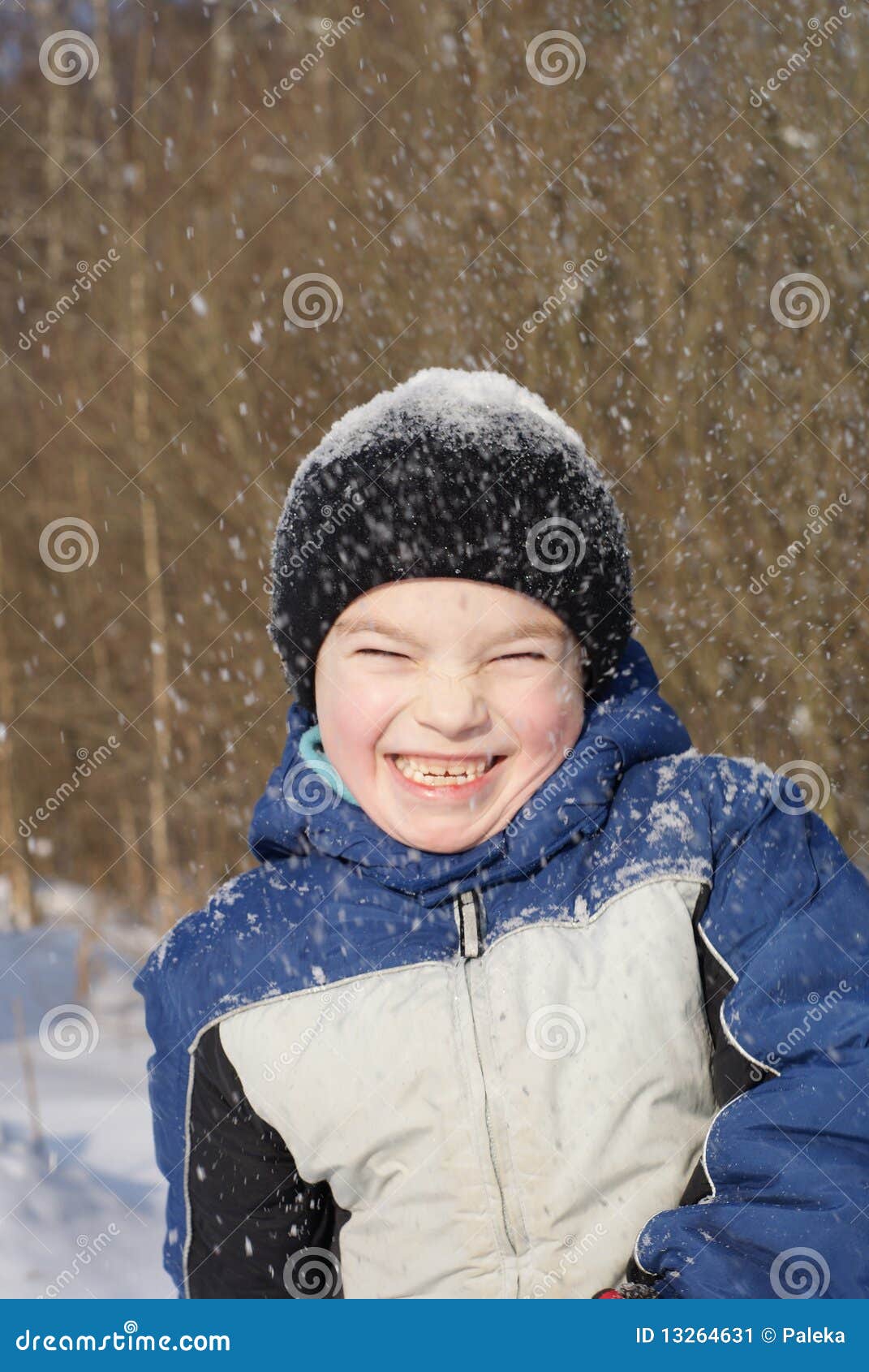 Snow fun stock image. Image of playing, childhood, warm - 13264631