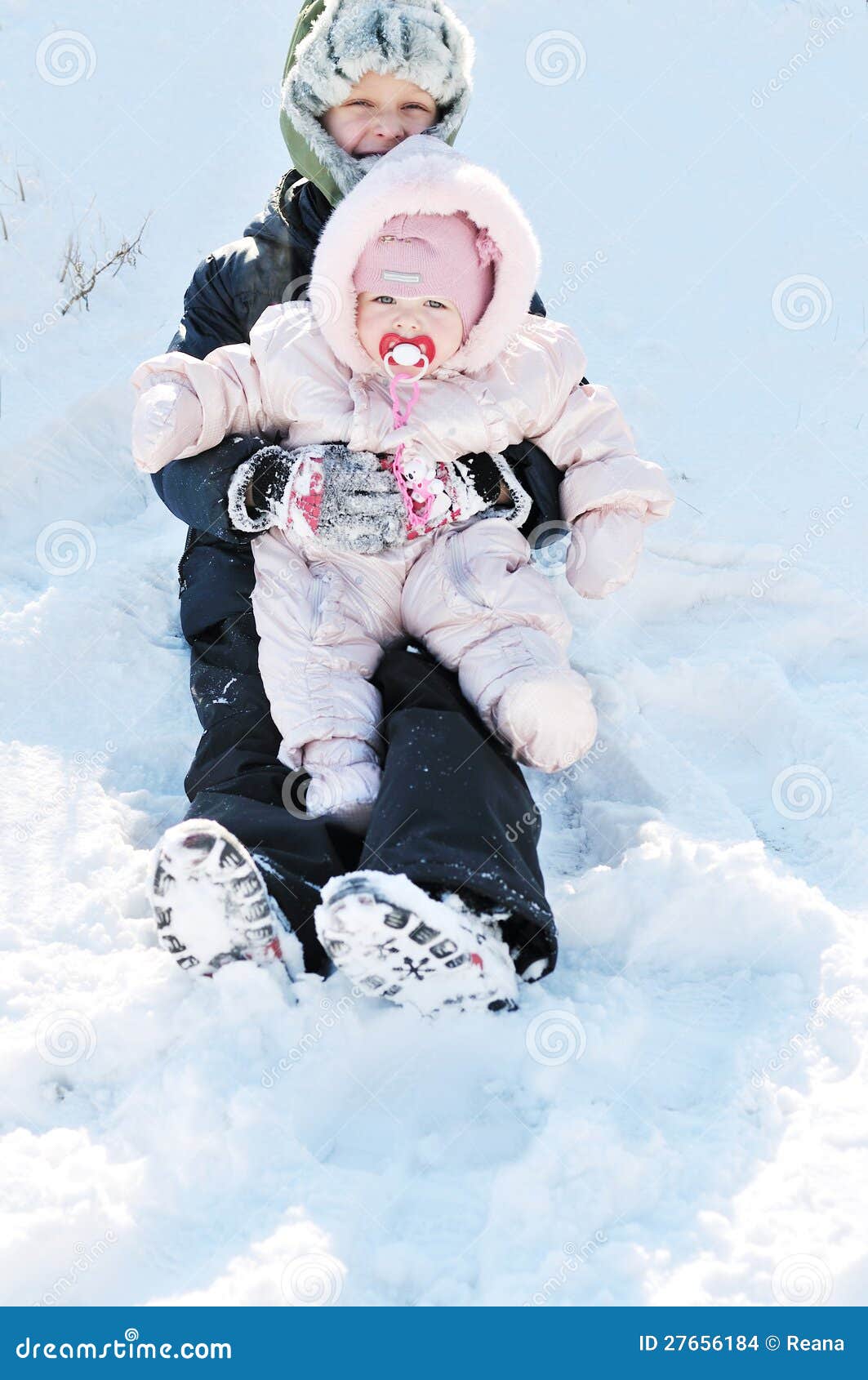 Snow fun stock photo. Image of active, laugh, caucasian - 27656184