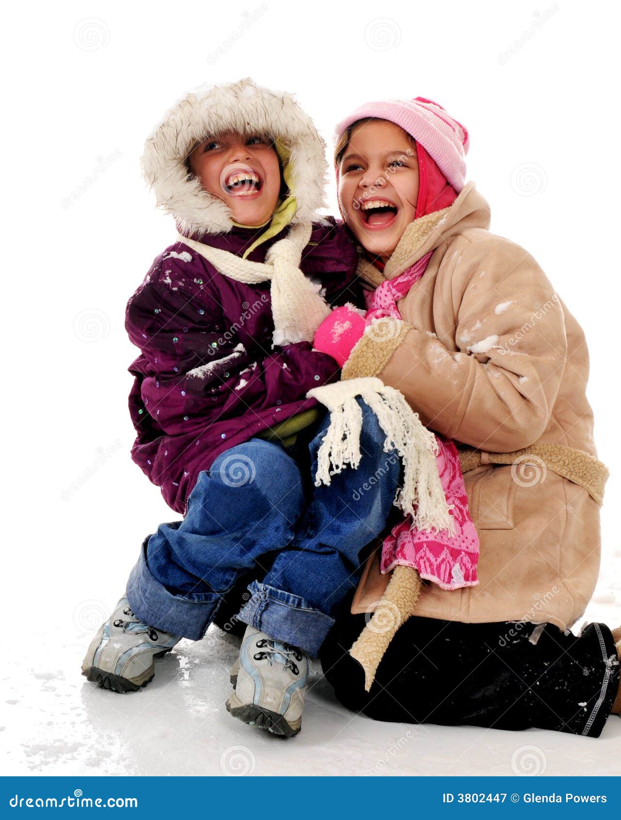 Snow Fun stock image. Image of people, coats, laugh, knit - 3802447