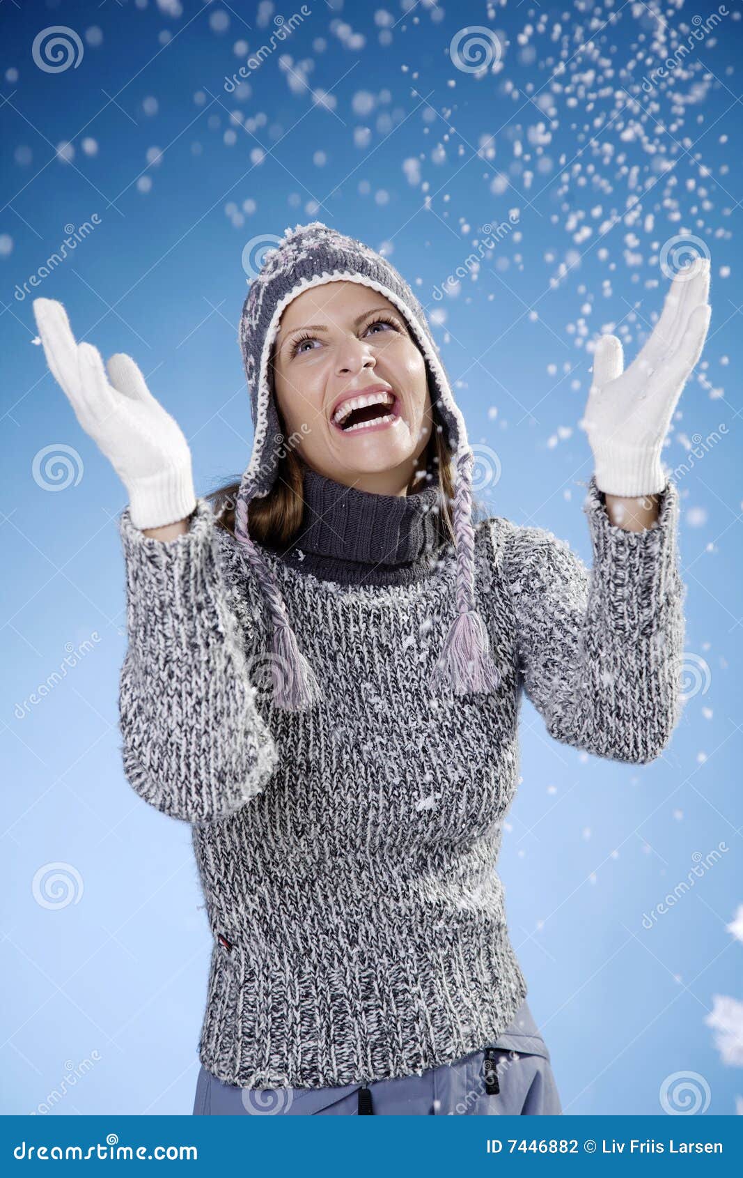Snow fun stock photo. Image of vitality, enjoyment, person - 7446882