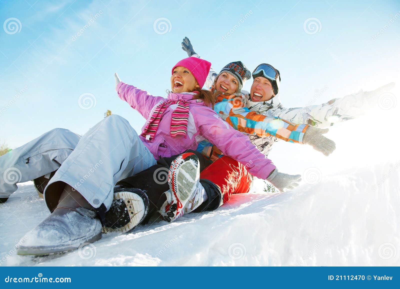 Snow games stock photo. Image of relationships, range - 21112470