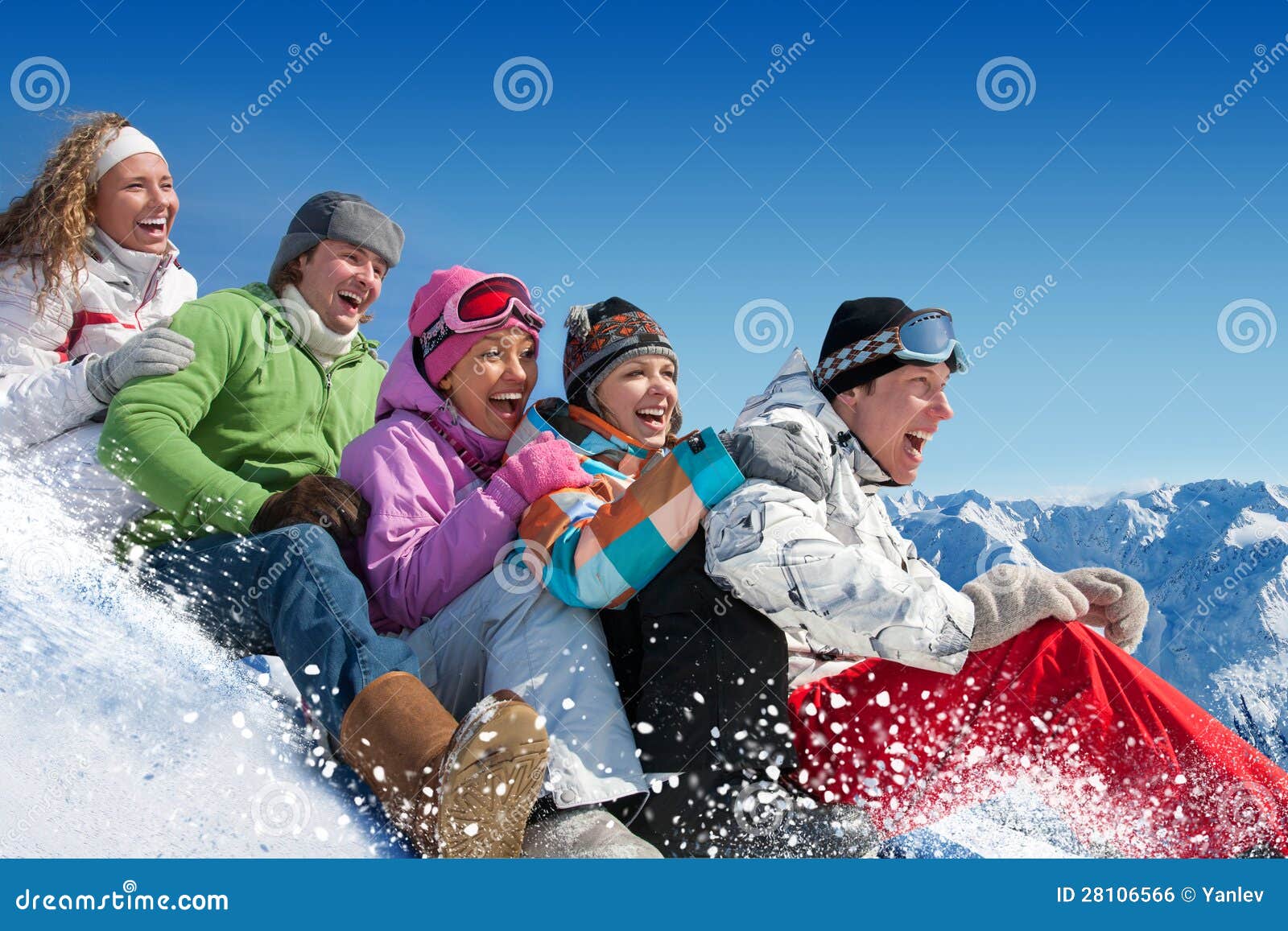 Snow games stock photo. Image of boys, friendship, holiday - 28106566
