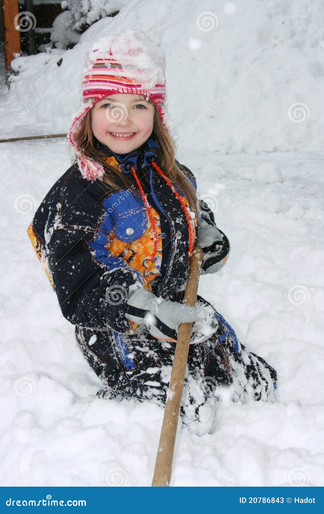 Snow Girl stock image. Image of leisure, landscape, girl - 20786843
