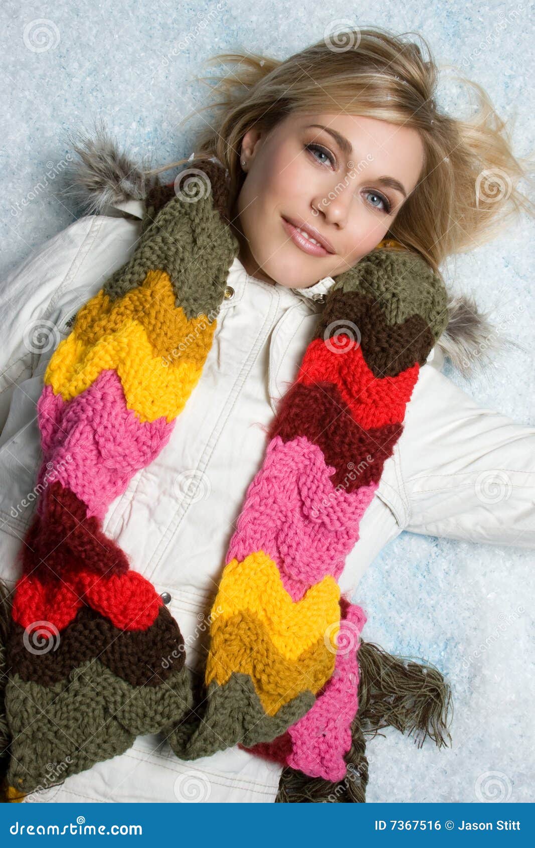 Snow Girl stock photo. Image of person, cold, snowing - 7367516