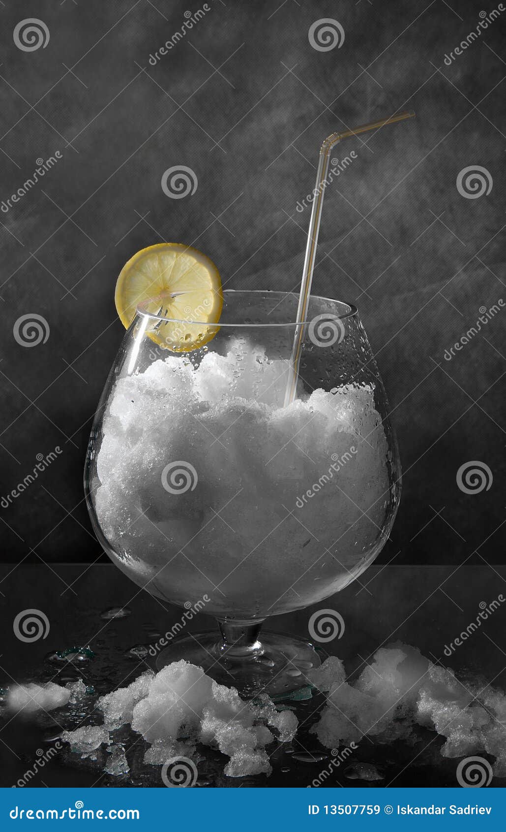 Snow and glass stock image. Image of snow, cold, lemon - 13507759