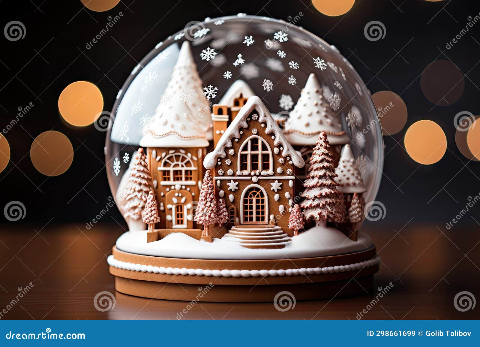 A Snow Globe with a House Inside of it Created with Generative AI ...